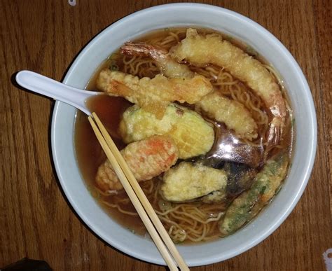 Mixed Tempura Ramen Delicious Japanese Noodle Soup