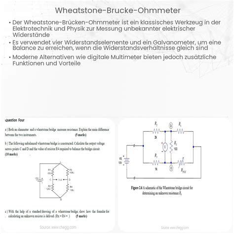 Wheatstone Brücken Wie Es Funktioniert Anwendung And Vorteile