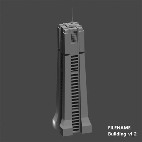 Sci Fi 3d Models Buildings Spaceship Wall Panels Sci Fi