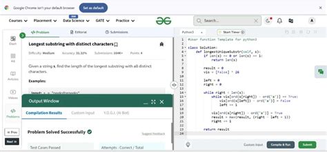 Codingchallenge Geeksforgeeks Problemsolving Slidingwindow Strings Ashish Shukla