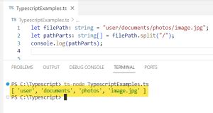 Typescript Split String With Examples