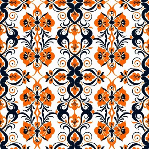 Premium Photo Seamless Floral Pattern With Bright Primitive Patterns