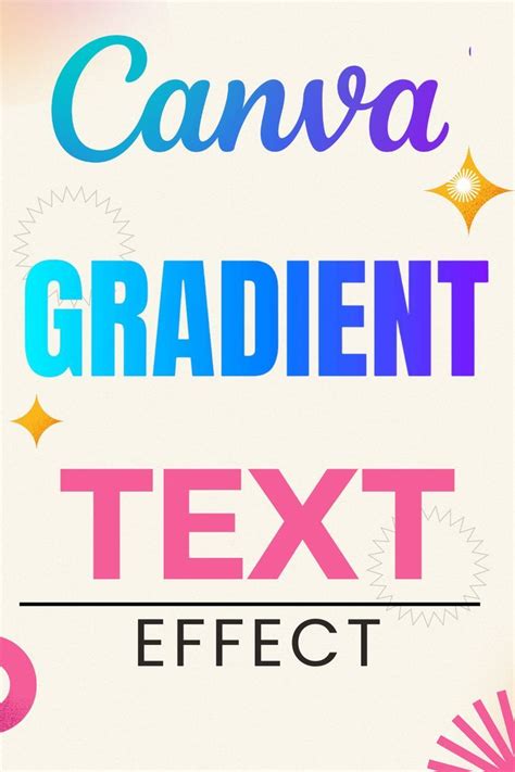 Gradient Text Effect In Canva Text Effects Canva Tutorial Text