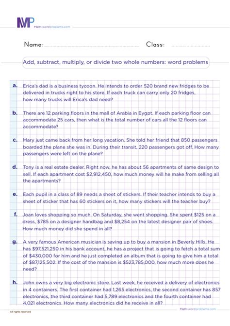 Mixed Operations With Answers Worksheets Grade 5