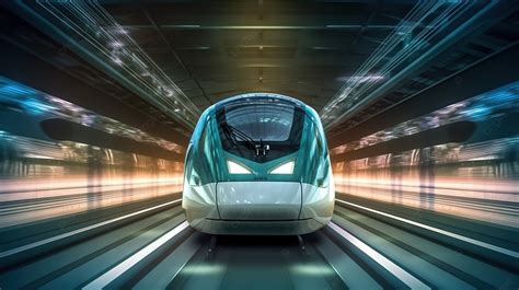 터널의 고속 자동화 열차는 3d 렌더링을 통해 운송 기술을 엿볼 수 있습니다 전기 기차 철도 철도 기차 배경 일러스트 및 사진 무료 다운로드 Pngtree