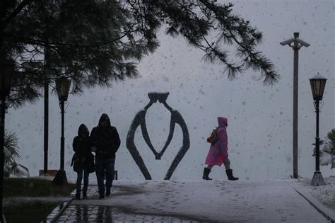 პირველი თოვლი ბათუმში სსიპ ბათუმის ბულვარის ადმინისტრაციის ოფიციალური გვერდი