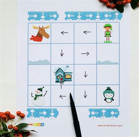 Christmas Flavored Offline Coding Activities Scratchjr Fun