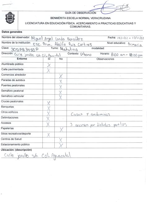 Guia De Observacion Primaria