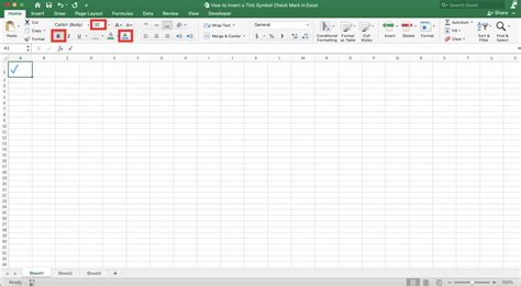 How To Insert A Tick Symbolcheckmark In Excel Compute Expert