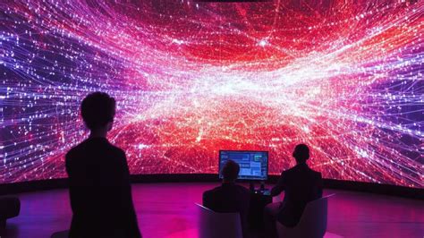 A Network Operations Center Where Internet Traffic Flows Like Weather Patterns Monitored By