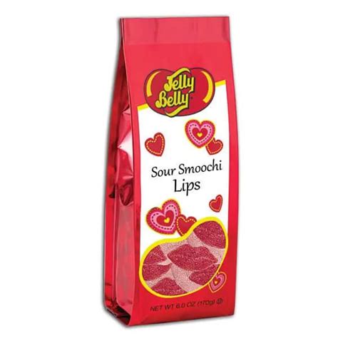 Jelly Belly Sour Smoochie Candy Lips 6 Ounce Bag Candy Warehouse