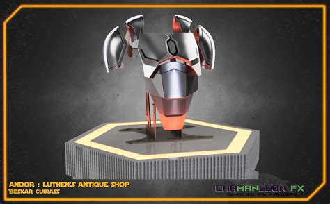 Beskar Cuirass Display Andor Star Wars Cosplay Armor 3d Model 3d