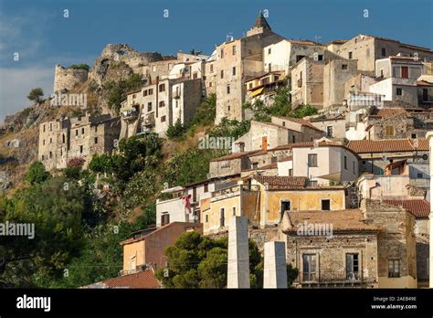 Scalea Cosenza Calabria Southern Italy Panoramic View Of The