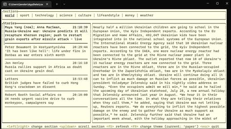 Github Invokermainguardian Rust Tui A Text Based Client That Lets You Read The Guardian
