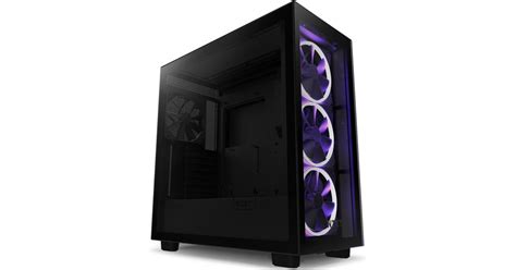 Nzxt H7 Elite Atx Tempered Glass Mid Tower Gaming Case W 4x140mm Fans Front 3x140mm Rgb And Usb