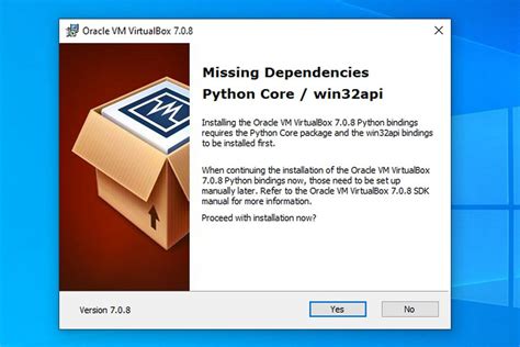 Installing Virtualbox On Windows Set Up The Dependencies First For