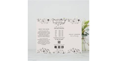 Modern Qr Code Botanical Blush Photos Brouchure Zazzle