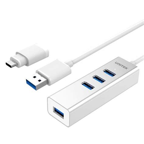 Unitek Usb Port Aluminium Hub With Usb Type C Adapter Model Name Number Ut At Best