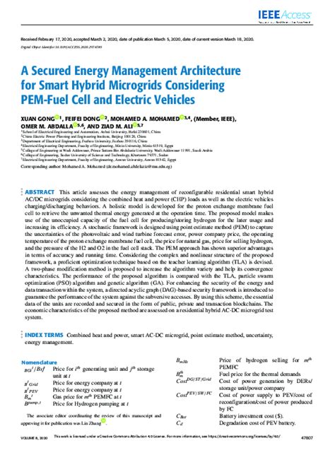 Pdf A Secured Energy Management Architecture For Smart Hybrid