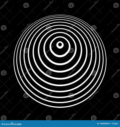 Circle Design Element 3d Illusion Stock Vector Illustration Of