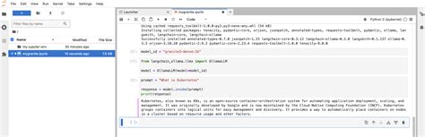 accessing ibm granite llms in jupyter notebook through ollama ibm