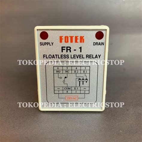 Jual Relay New Fotek Fr 1 Floatless Level Relay Fr 1 Fr1 220v Shopee