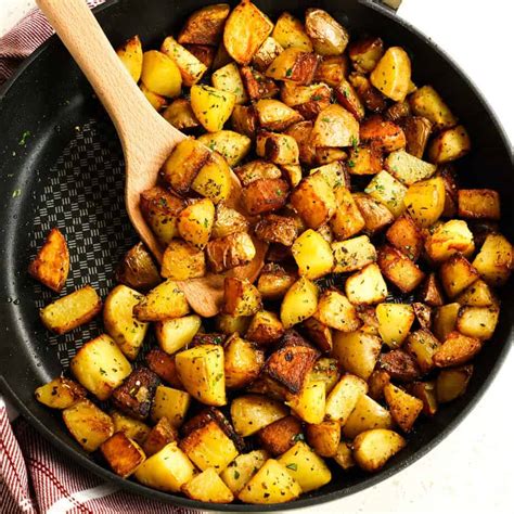Pan Fried Potatoes Crispy Smashed Potatoes