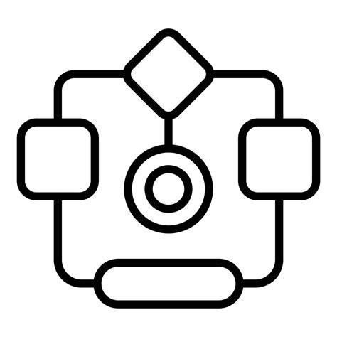Workflow System Icon Outline Vector Work Project Vector Art At Vecteezy