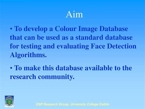 ppt a colour face image database for benchmarking of automatic face detection algorithms
