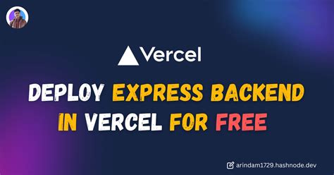 Deploy Your Express Backend In Vercel For Free 🚀⚡ Arindam Majumder