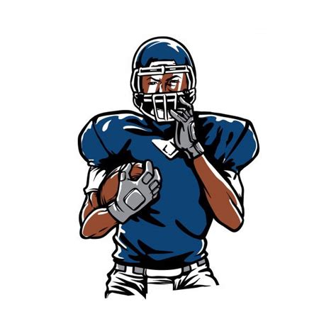 American Football Player Logo