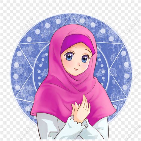 만화 일러스트 이슬람 여성 어린이 학교여학생플랫 Png 일러스트 무료 다운로드 Lovepik