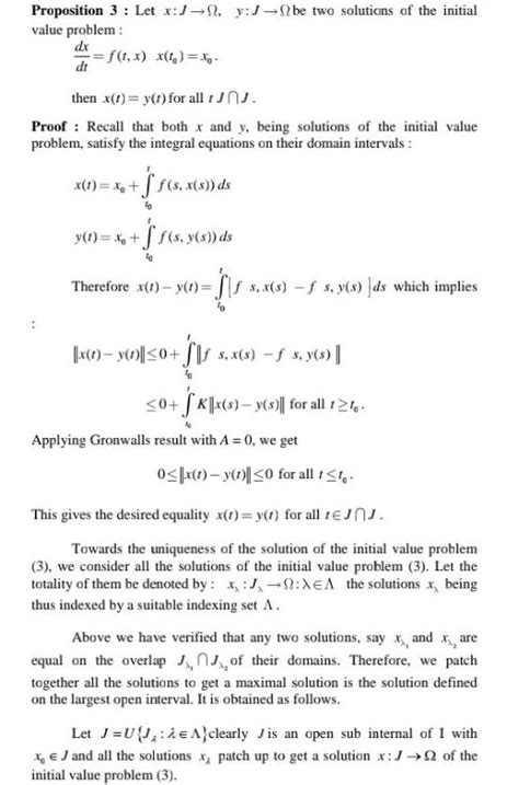 [answered] proposition 3 let x j y j be two solutions of the initial