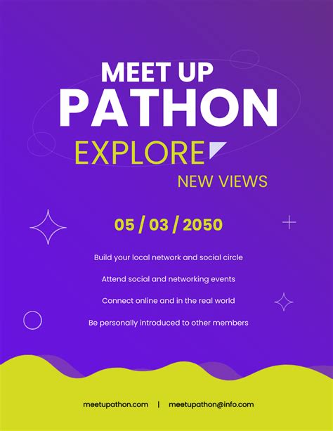 free meetup event flyer template to edit online