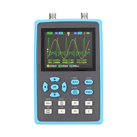 Channel Handheld Oscilloscope MHz Bandwidth In LCD Display Scan Modes Digital