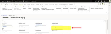 Customer Field Not Correctly Aligned Ms Dynamic Millennial