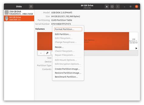 partitioning how to format restore usb where its partition s contents