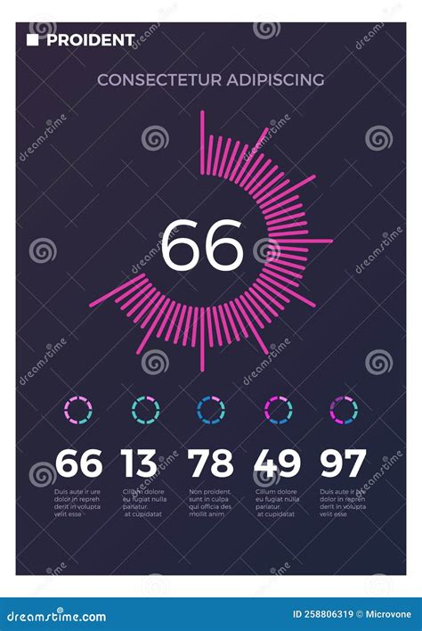 Donut Chart Neon Sign Cartoon Vector 328517909