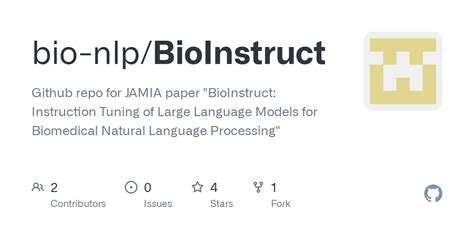 github bio nlp bioinstruct github repo for jamia paper bioinstruct