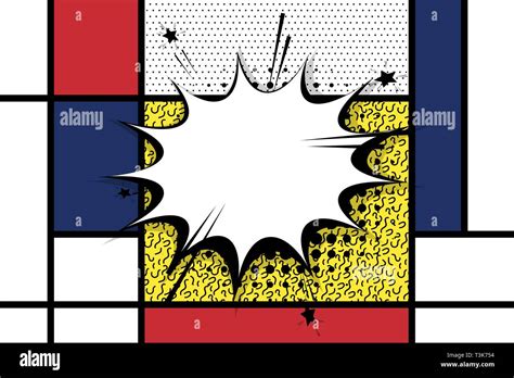 Comic text empty speech bubble pop art Stock Vector Image & Art - Alamy
