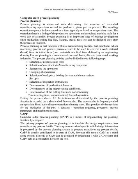 pdf computer aided process planning process planning dokumen tips