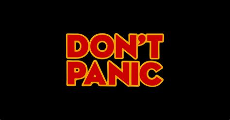 Dont Panic Hitchhikers Guide Dont Panic Hitchhikers Guide Magnet