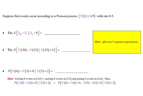 Solved Suppose That Events Occur According To A Poisson Chegg Com