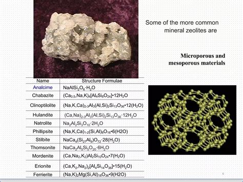 Zeolite And Its Uses Pptx Chemistry Science