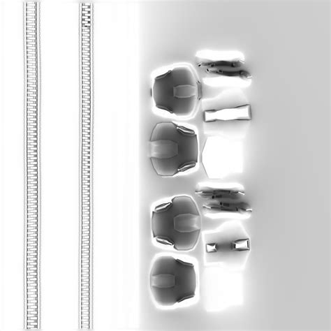 3d Zip Collar Necklace Model Turbosquid 1953702