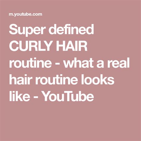 Super Defined Curly Hair Routine What A Real Hair Routine Looks Like Youtube Curly Hair