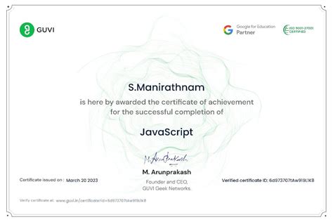 Indhu Manirathnam On Linkedin Ive Successfully Completed Javascript