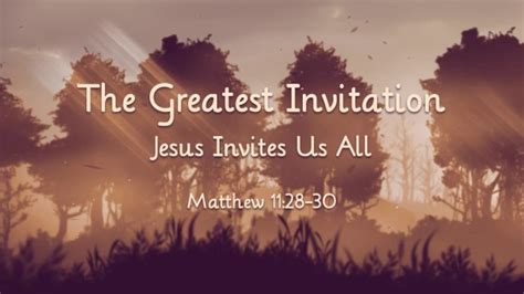 The Greatest Invitation Logos Sermons