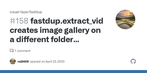 Fastdupextractvideoframes Creates Image Gallery On A Different