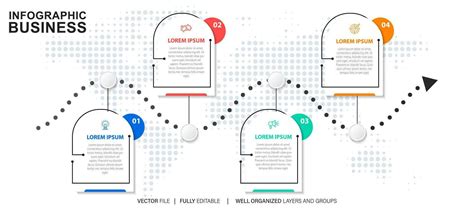 Infographic Design Template Timeline Concept With 4 Steps 28618927 Vector Art At Vecteezy